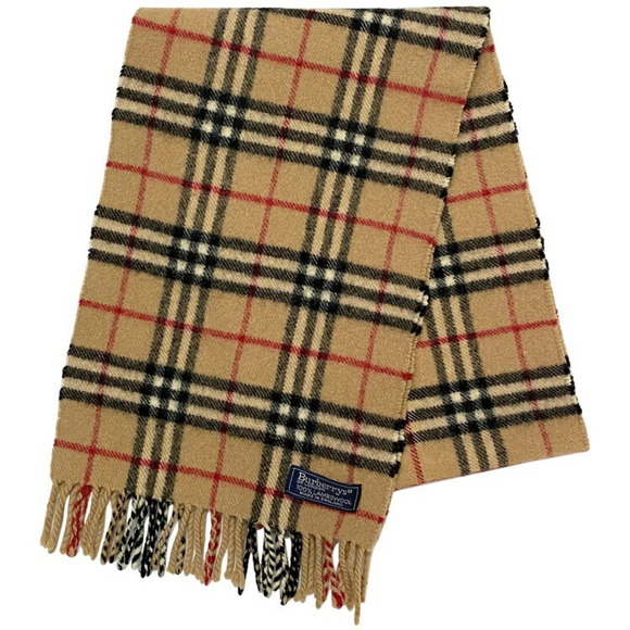 Burberry | Accessories | Burberry Muffler Beige Check Lambswool 0 ...